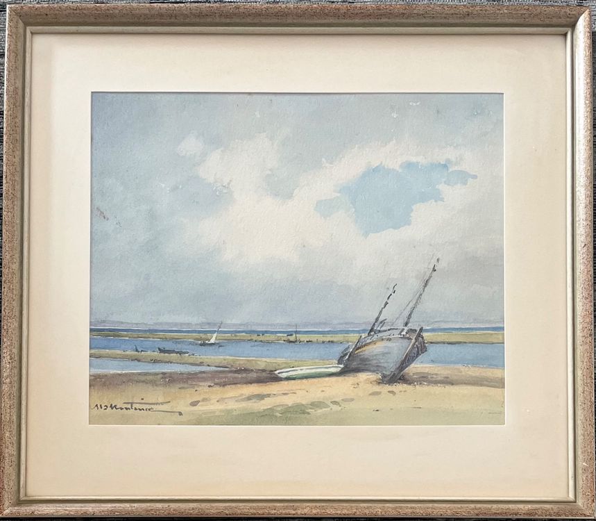 Italianische Schule , See Ansicht Aquarell, Unl. Sig. (Gebraucht) in Root für CHF 5 – mit ...