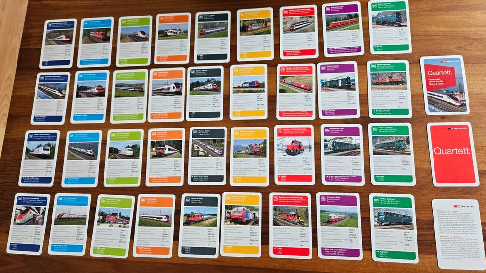 SBB CFF Quartett-Spiel, komplett, ideales Familienspiel! (Gebraucht) in ...