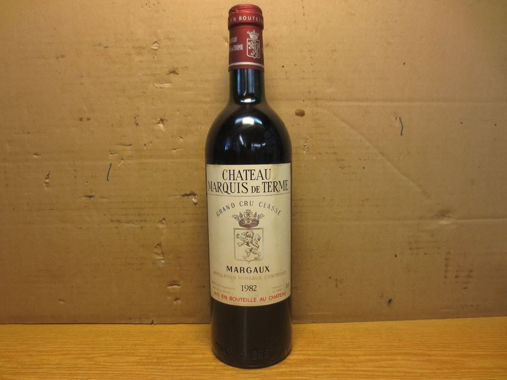 1 Fl. Chat. Marquis de Terme 1982 Margaux 4ème Grand Cru.#10 (Neu ...