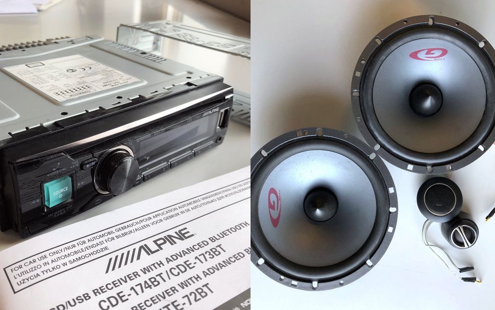 Autoradio Alpine CDE 173BT + Lautsprecher Alpine SPG 17CS | Kaufen auf Ricardo