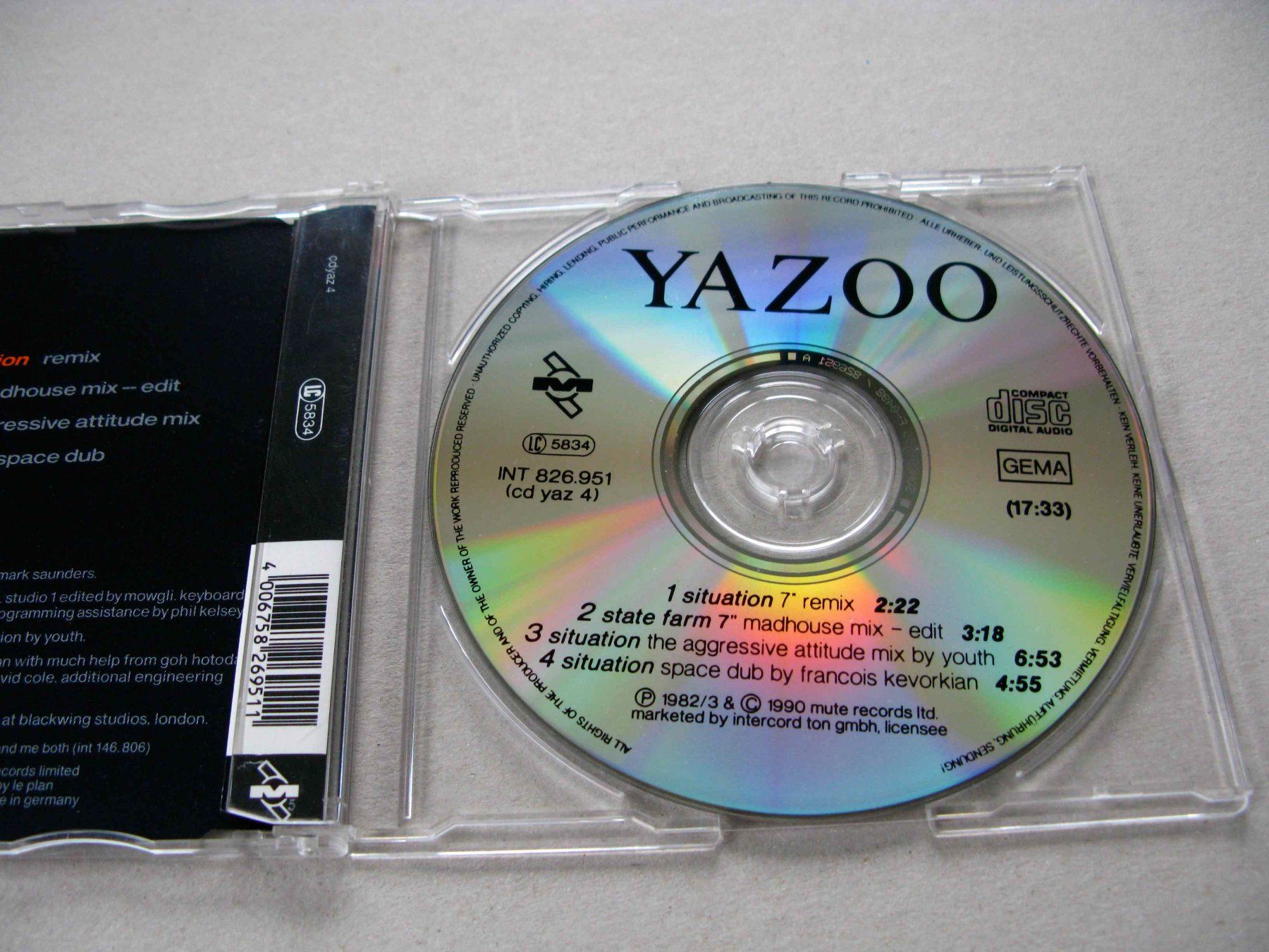 Yazoo - Situation - CD Single - Top Zustand - 80er Kult! (Gebraucht) in ...