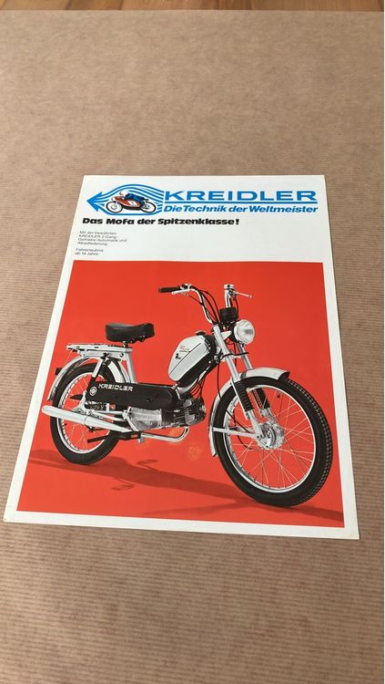 Kreidler Mofa Prospekt (Neu (gemäss Beschreibung)) in Moosseedorf für CHF 25 – mit Lieferung auf ...