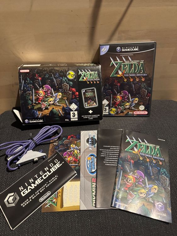 Zelda Four Swords Adventures GameCube+GBA Link CIB Top 🔥 | Acheter sur ...