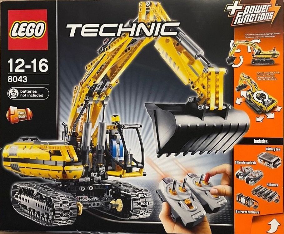 Lego Technic 8043 mot. Bagger ferngesteuert | Kaufen auf Ricardo