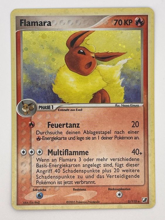 Flamara 5/115 Holo (Bleed) Pokémon EX Unseen Forces (Neu (gemäss ...
