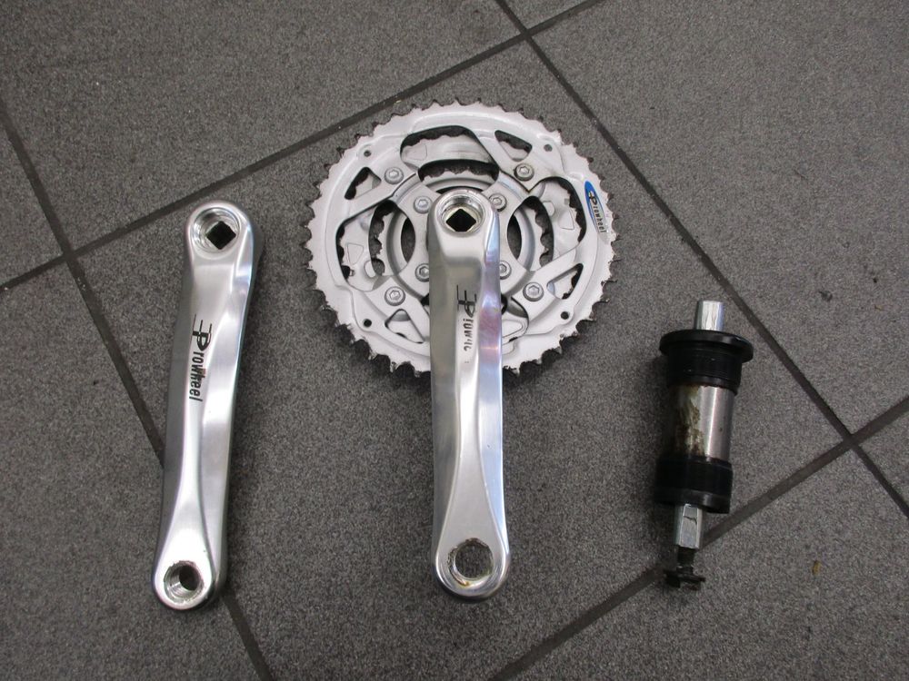 Velo Ketten Kurbel komplett 3 fach mit Lager | Kaufen auf Ricardo