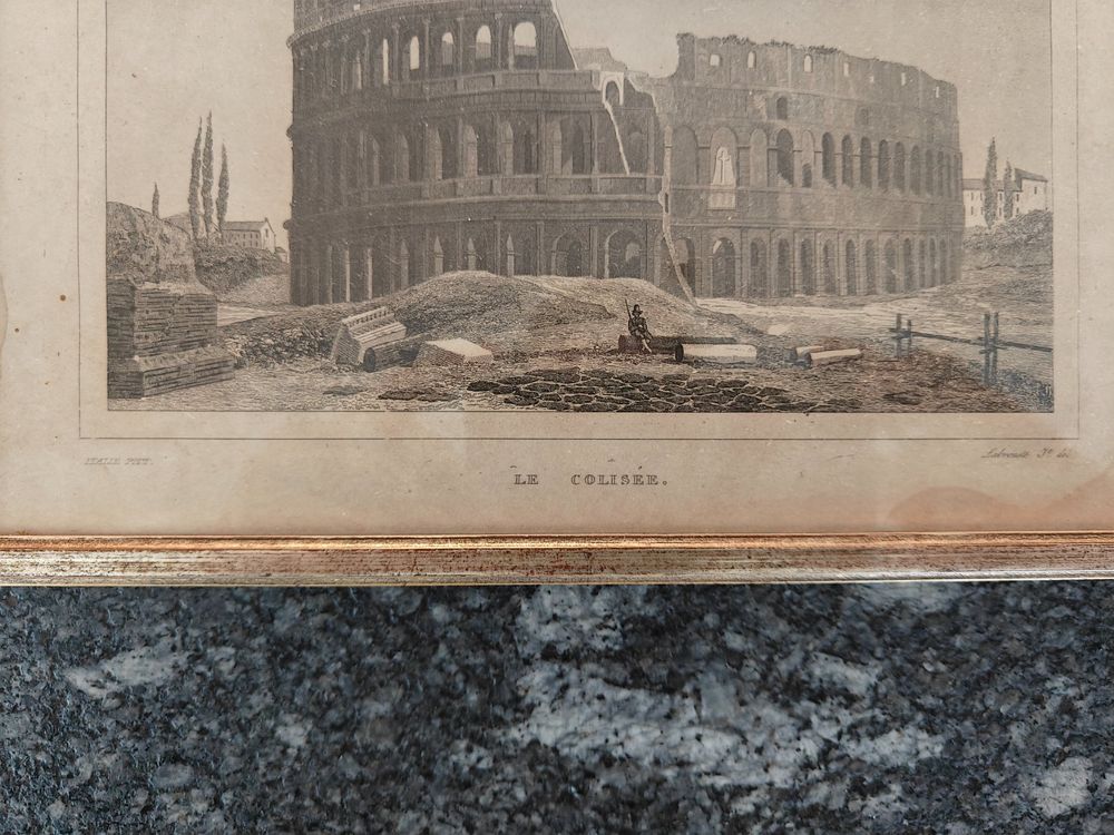 Alter kolorierter Stich – Kolosseum Rom – ca. 19. Jh. (Gebraucht) in Birr für CHF 30 – mit ...
