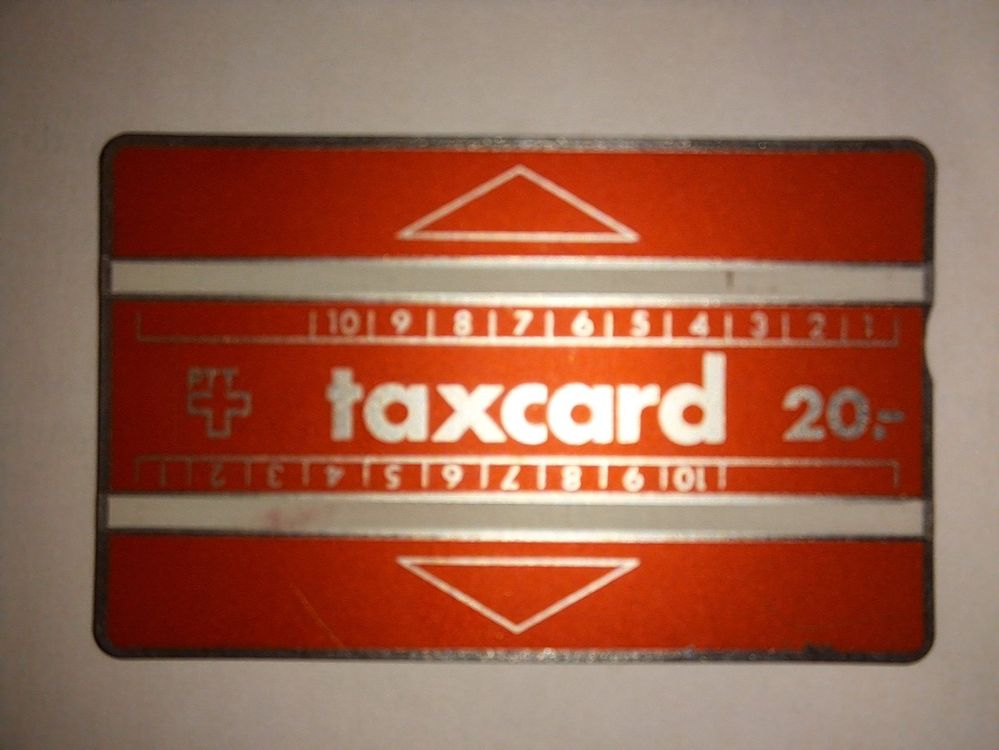 PTT taxcard 20.- (Gebraucht) in Winterthur für CHF 8 – mit Lieferung auf Ricardo kaufen