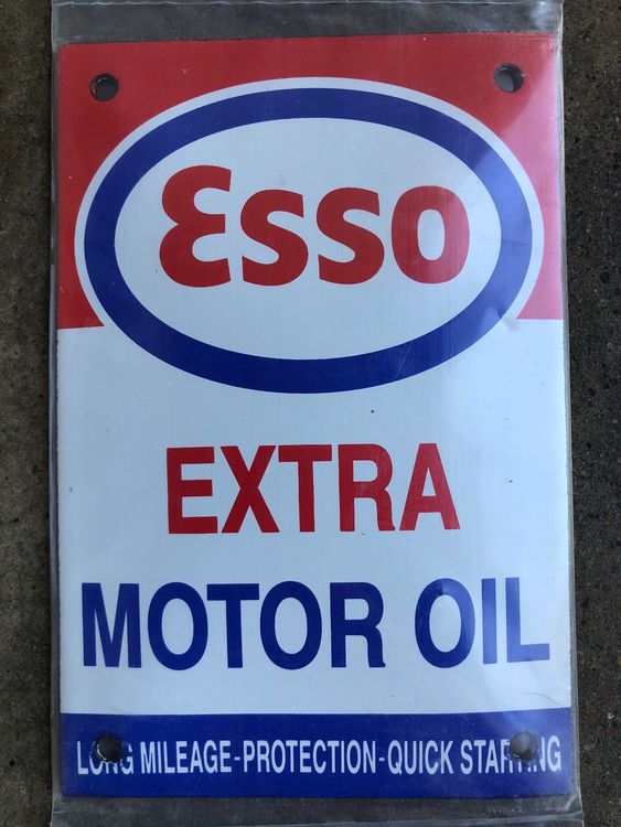 Esso extra motor oil tankstelle benzin werbung reklame class (Neuf (Voir description)) à Reinach ...