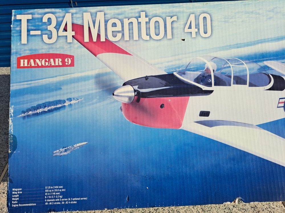 BEECHCRAFT T-34 MENTOR 40 ARF - Kit Hangar 9 neuf (Neu und originalverpackt) in Champlan für CHF ...