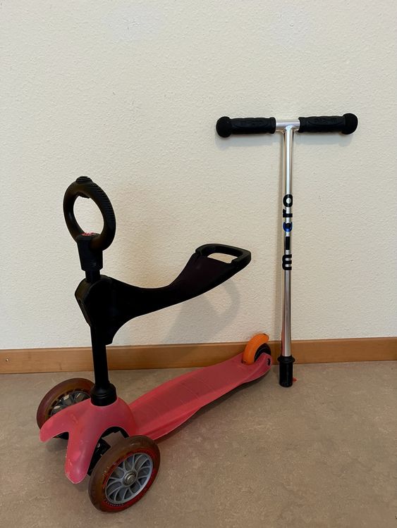 Micro Mini Deluxe Scooter mit Sitz pink | Kaufen auf Ricardo