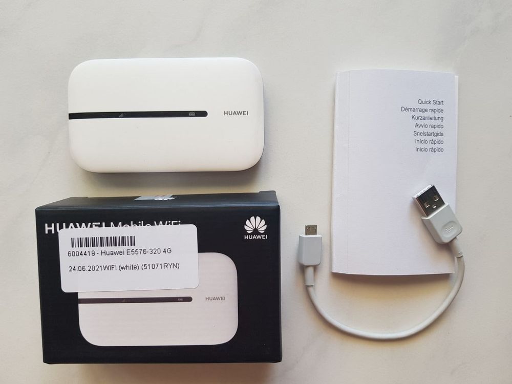 Huawei E5576-320 4G LTE 150Mbps blanc/weiss Mobile WIFI | Kaufen auf Ricardo