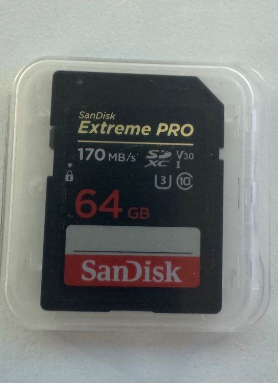 ScanDisk 64 GB Extreme PRO SDXC UHS-I-Karte - C10, U3, V30 | Kaufen auf Ricardo