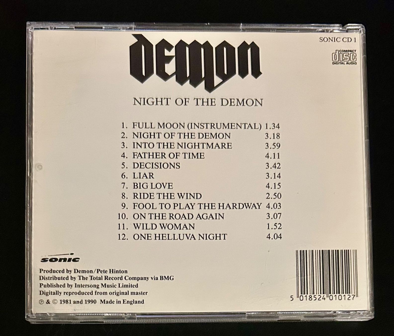 DEMON „Night Of The Demon“ CD 1981 NWOBHM OOP RAR (Gebraucht) in Basel ...