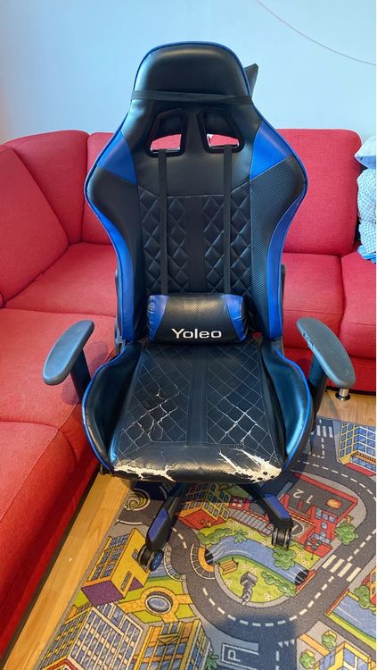 Yoleo Gaming Stuhl für lange Zocker-Nächte (Gebraucht) in Schiers für CHF 1 – nur Abholung auf ...