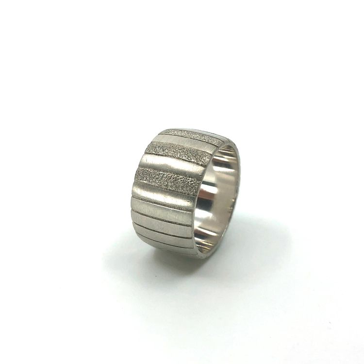 Ring Silber 925 breit, schlicht, schön | Kaufen auf Ricardo