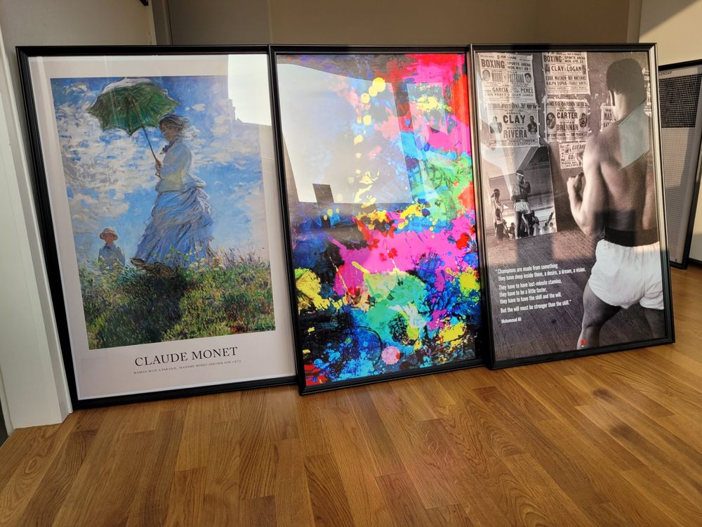 IKEA Bilderrahmen Trio: Muhammad Ali, Kunstwerk ohne Monet | Kaufen auf Ricardo
