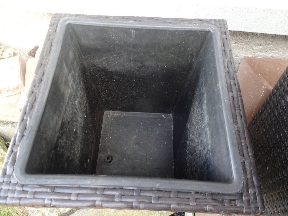 3 BLUMENTÖPFE RATANOPTIC, 60 hoch, OBEN 25 breit, TIEF 30 cm | Kaufen ...