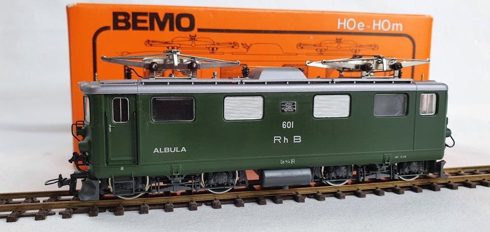 Bemo 1250 RhB Ge 4/4 I 601 "Albula" Stirntüren H0m, OVP (Gebraucht) in Seon für CHF 54 – mit ...