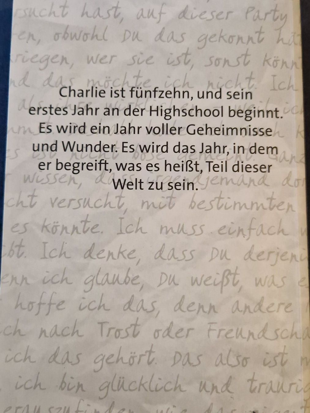 Stephen Chbosky Das also ist mein Leben Klassiker Jugend (Gebraucht) in ...