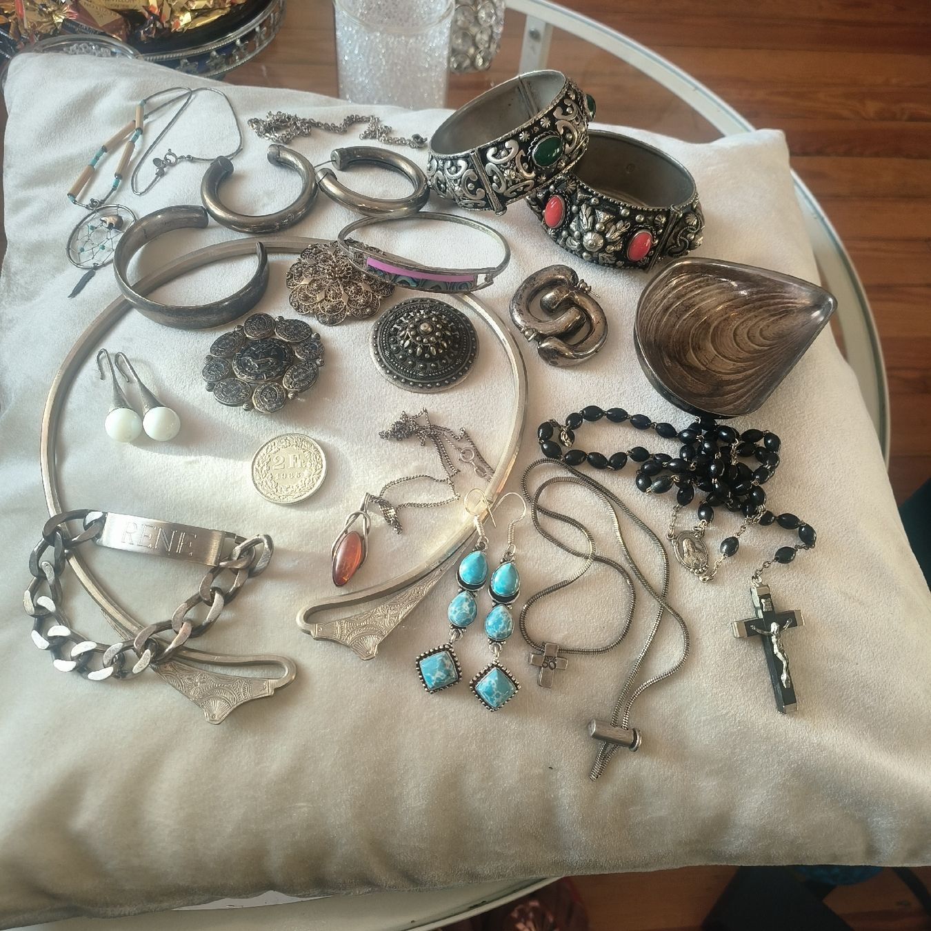gros lot bijoux divers en argent plus de 500g (D'occasion) à Pampigny ...