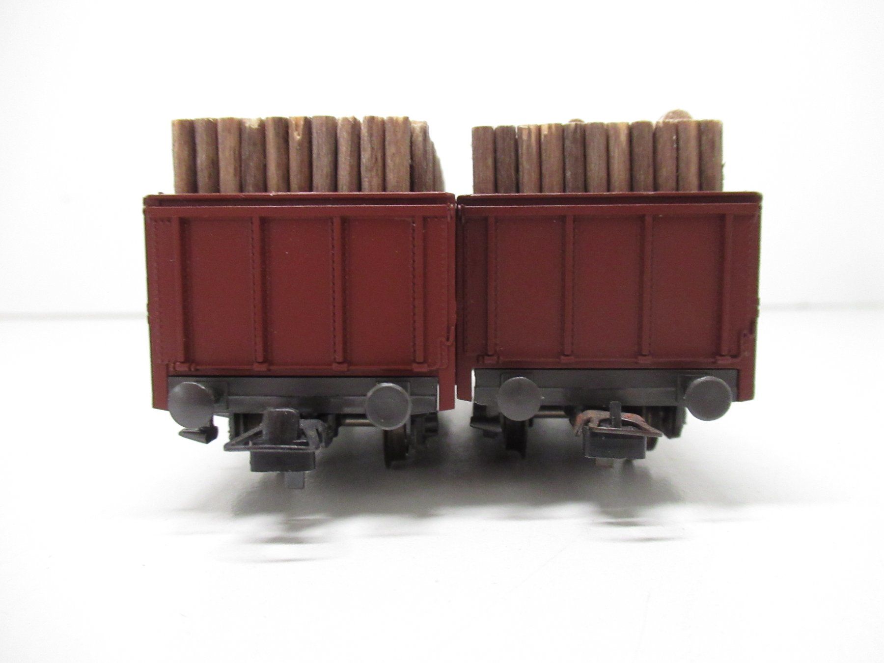 Roco 2x 46043 offene Güterwagen mit Holzladung DB o.OVP DC (Gebraucht ...
