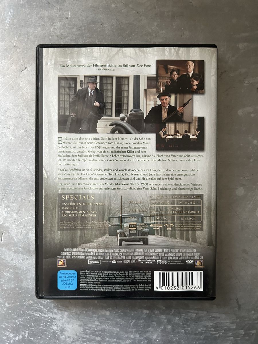 Road To Perdition - DVD - Drama, Thriller, Tom Hanks [2002] (Gebraucht ...