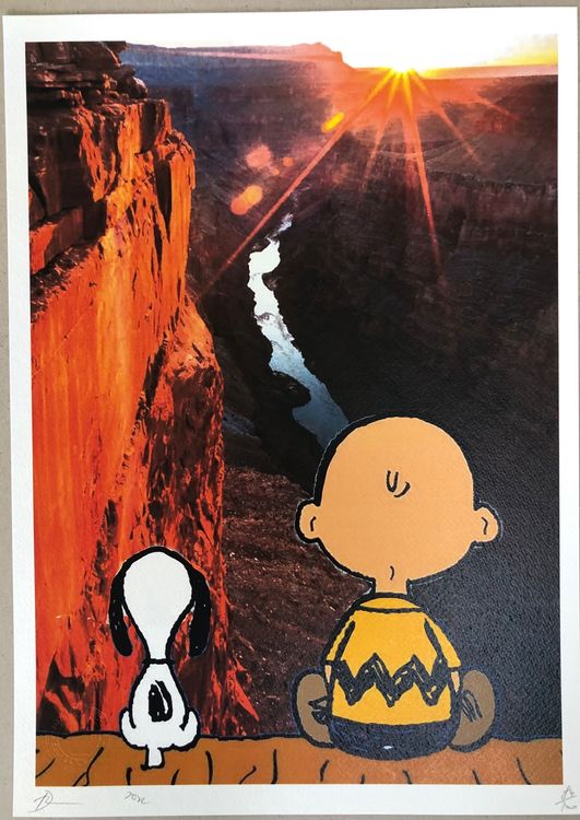 Death: Snoopy & Charly Brown & Grand Canyon, signiert 84/100 (Neu ...