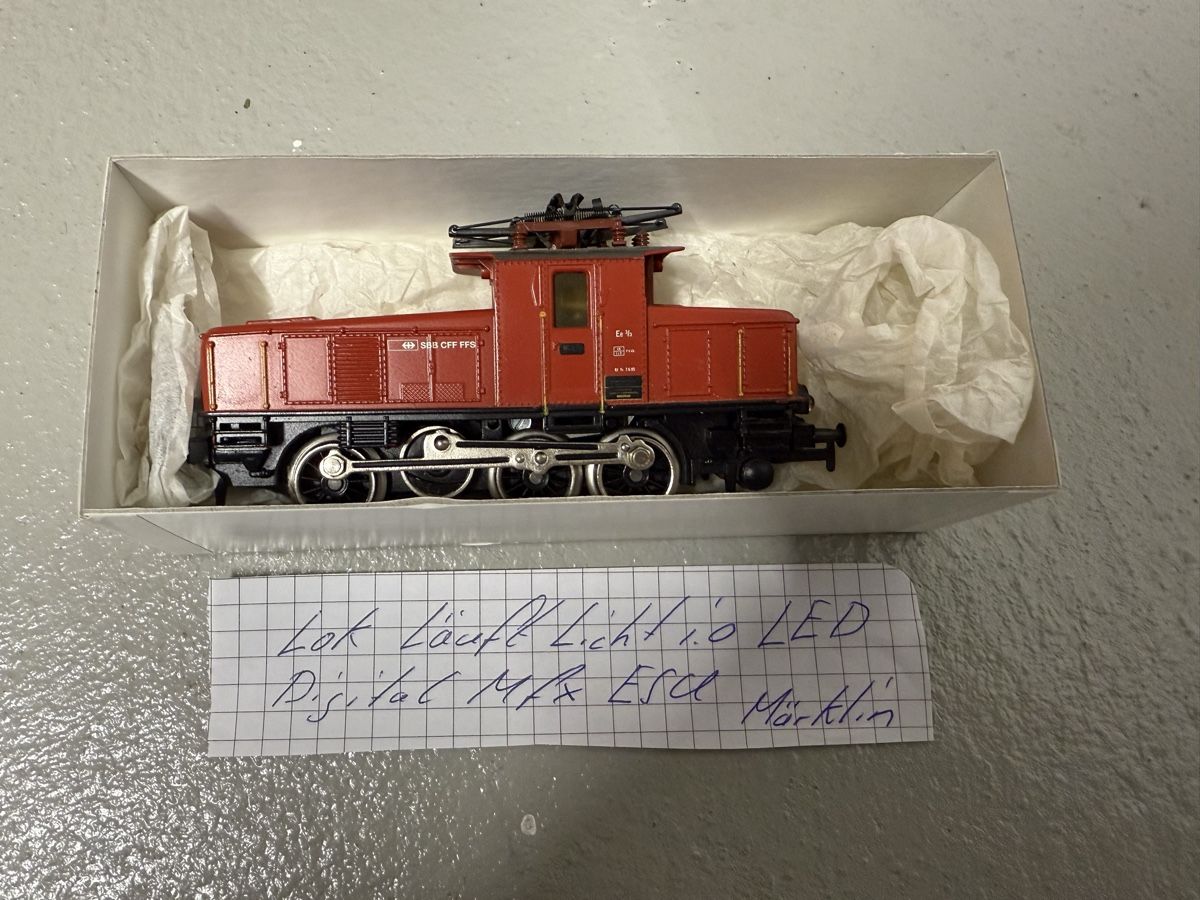 Märklin H0 CFF Lok SBB Ee 3/3 Rot, Digital MFX, TOP! (Gebraucht) in ...