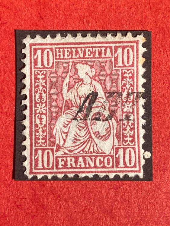 Schweiz 10 Rp. sitzende Helvetia Balken ABTWIL | Kaufen auf Ricardo