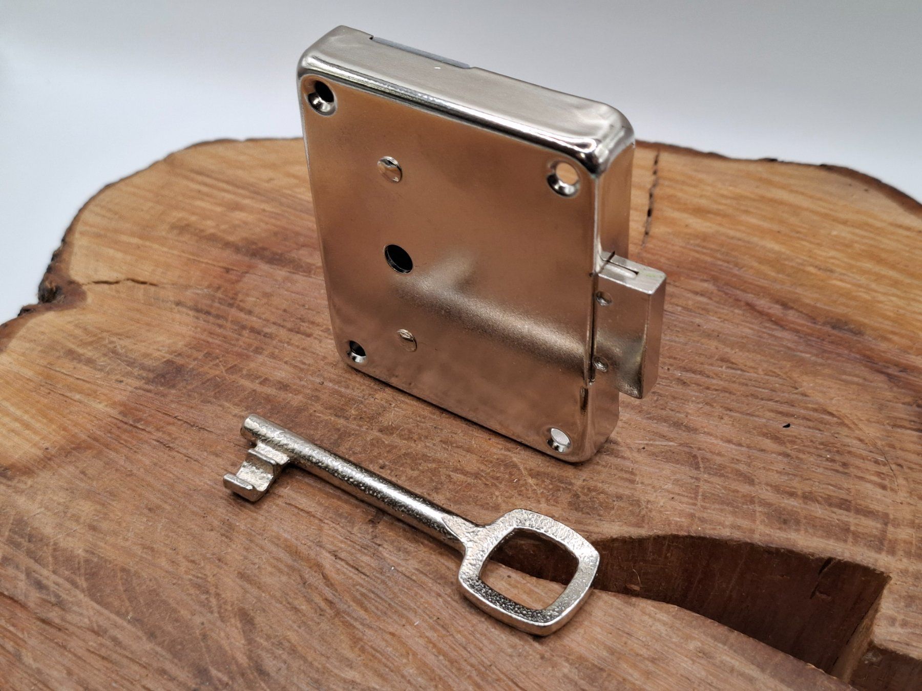 1 Möbel Schloss «HEUSSER» mit Schlüssel, DM4cm (3861#MBS3) (Neu (gemäss ...