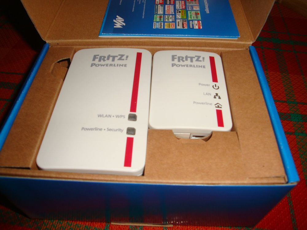 Fritz! Powerline 540E WLAN Set - Super Zustand! Top! (Neu (gemäss ...