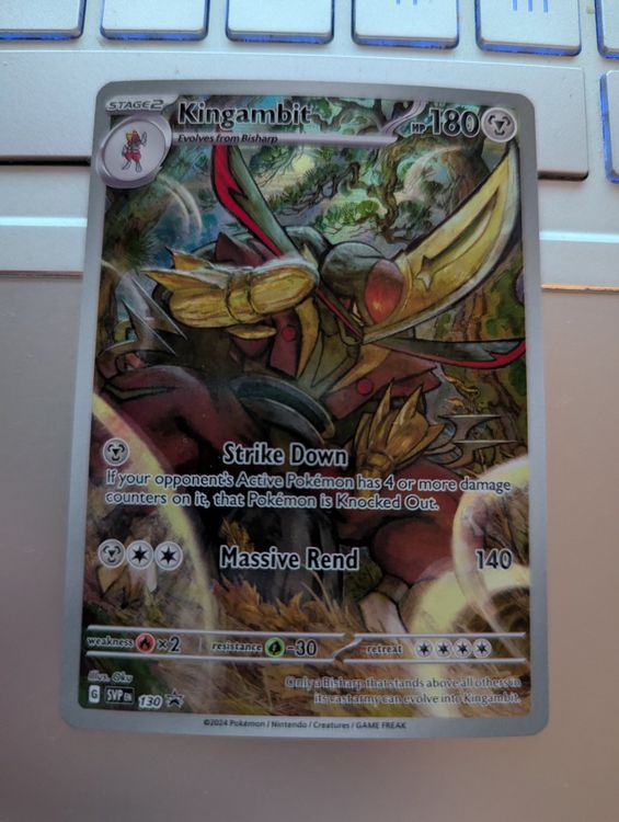 Pokémon Kingambit Holo Karte Full Art Promo SVP EN 30 (Neu und ...