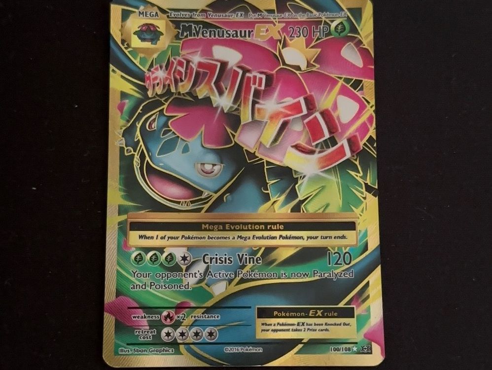 Carte Pokemon M Venusaur EX 100/108 (EN) (Gebraucht) in Cartigny für ...