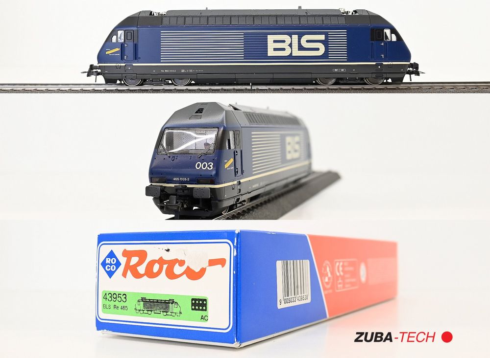 Roco 43953 Re 465 der BLS, H0 WS Analog mit OVP (Gebraucht) in St ...