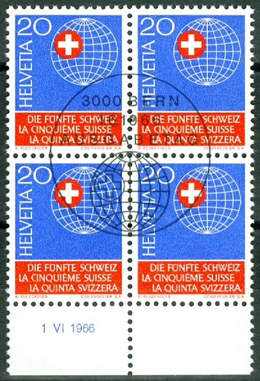 1966_VB "Die 5. Schweiz"; SBK 442; ET "Bern ..."; gummiert (Neu (gemäss Beschreibung)) in Thun ...