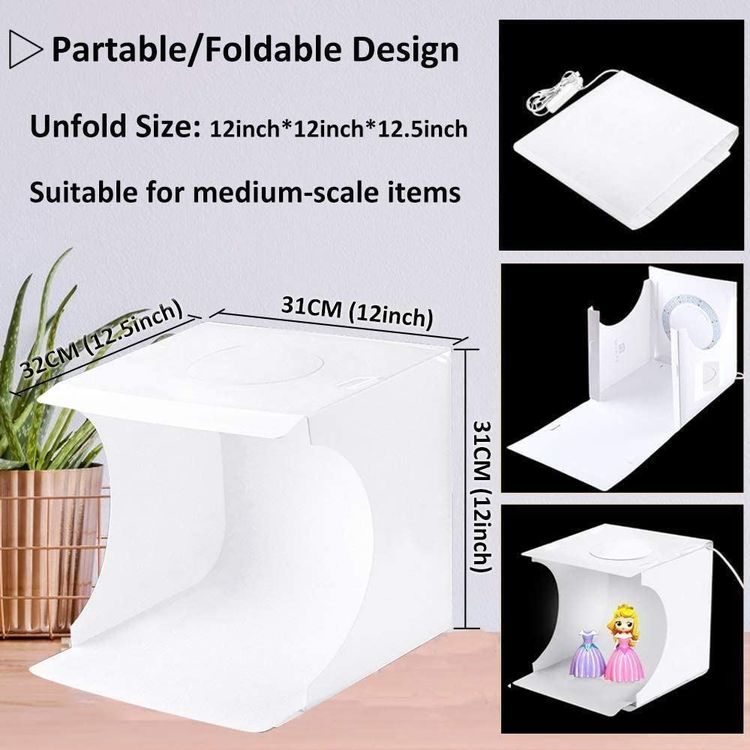 Fotostudio Fotobox Set + 6 Hintergründe (Neu (gemäss Beschreibung)) in Thun für CHF 26.9 – mit ...