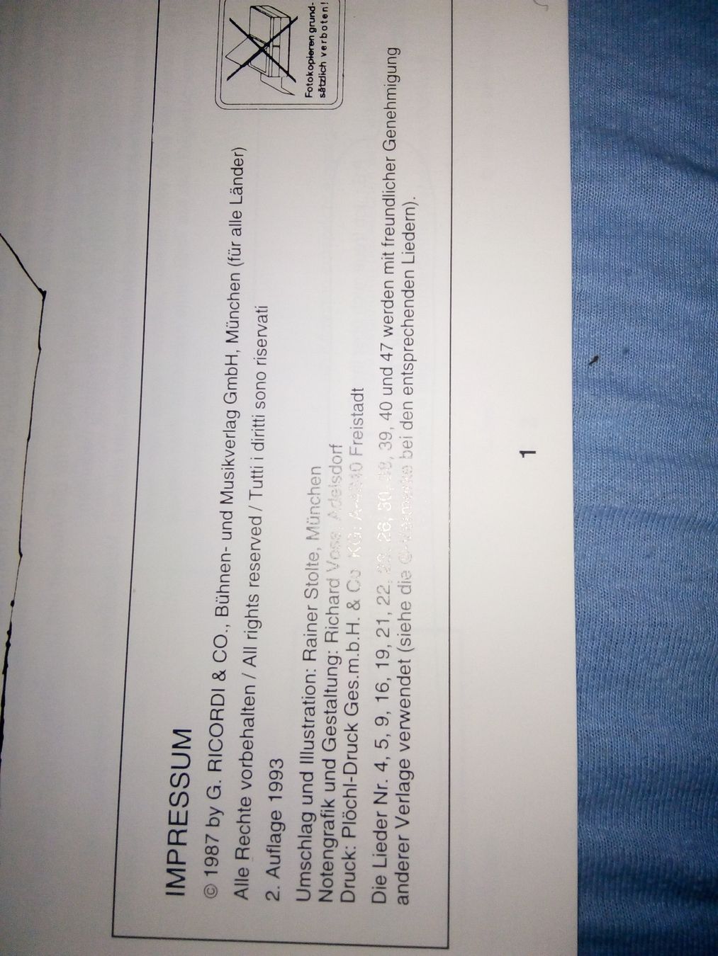 Musikalischer Wochenkalender (Blockflöte & Gitarre) SY.2480 (Gebraucht ...