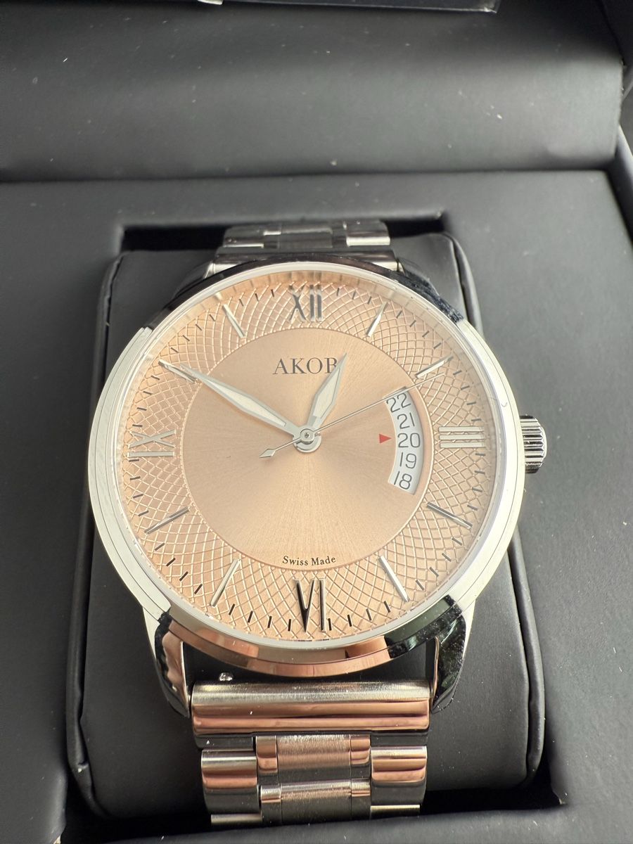 Montre AKOR Automatic Golden Crystal Swiss Made New Full Set (Neu und ...