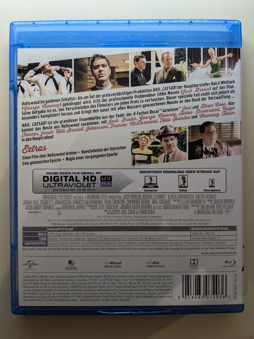 "Hail, Caesar!" von Ethan & Joel Coen [Blu-ray] (Gebraucht) in Port für ...