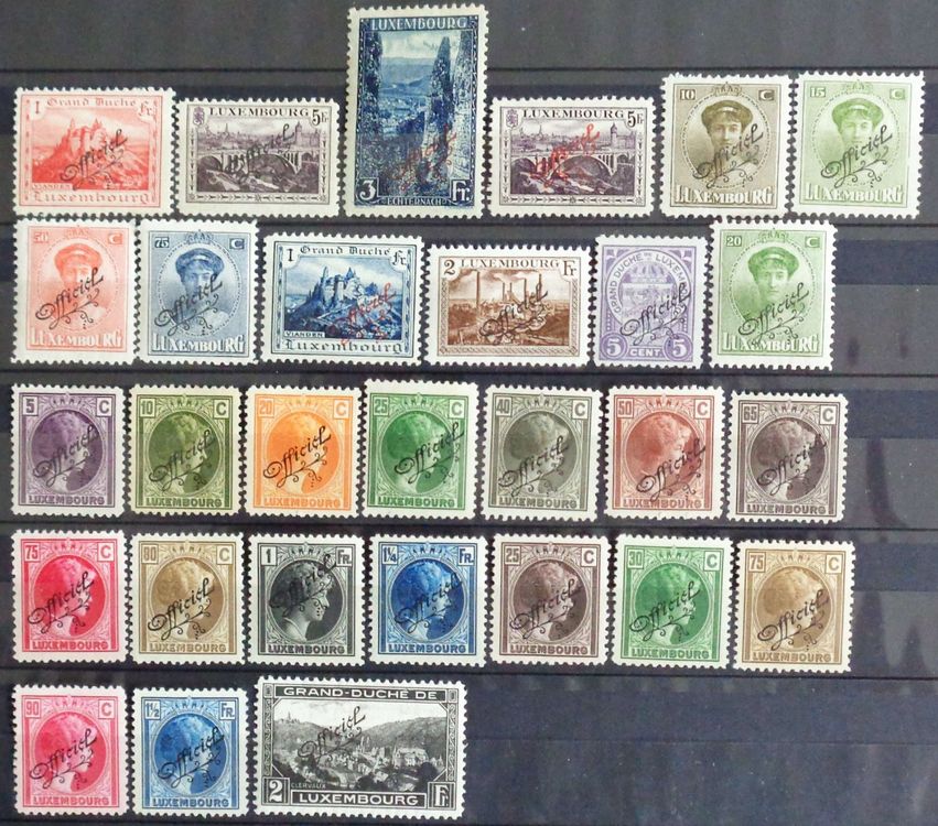 LUXEMBOURG - LETZEBURG: Dienstmarken* aus 1922–1928, 2 Fotos | Kaufen ...