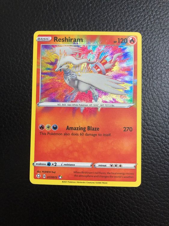 Shining Fates Reshiram amazing rare 17/72 NM Ab 1 (Gebraucht) in ...