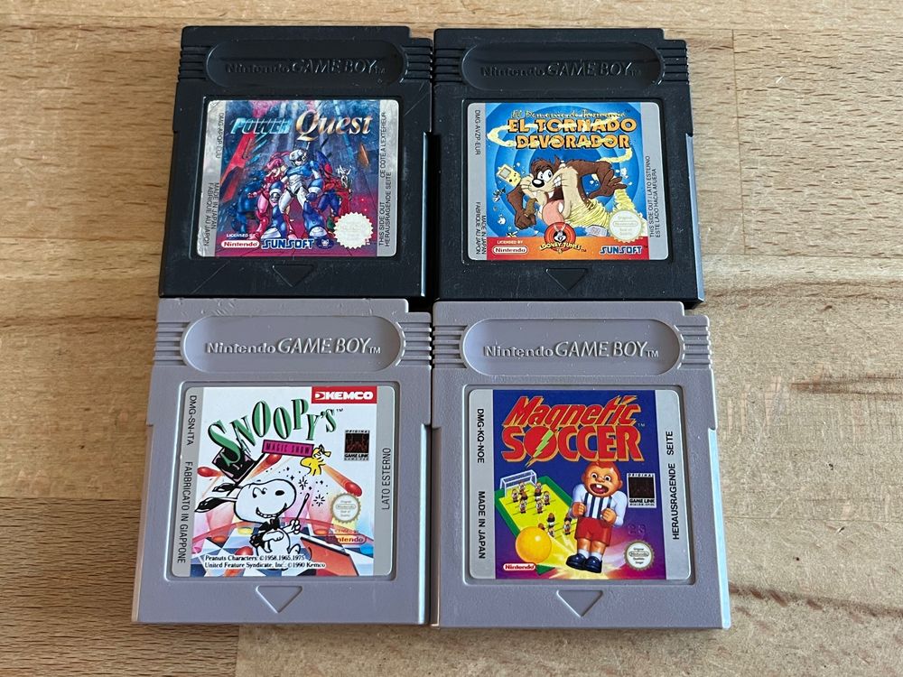 4 originale Spiele für Nintendo Game Boy voll funktionsfähig (Gebraucht ...