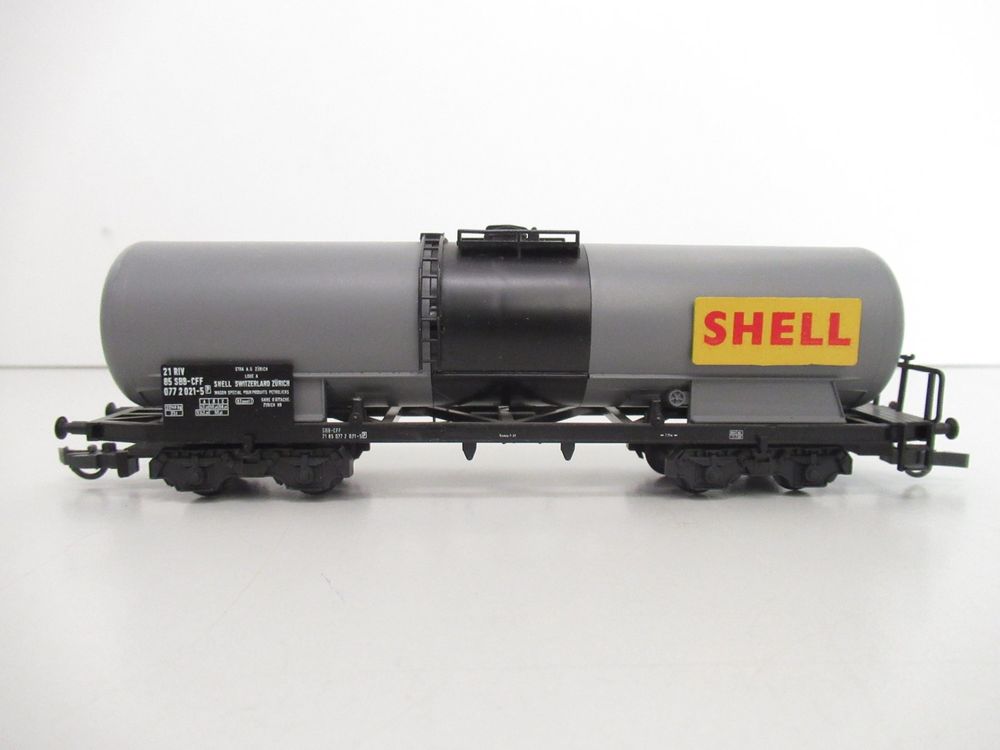 Liliput 258 Grosskesselwagen SHELL der SBB CFF FFS DC GS H0 (Gebraucht ...