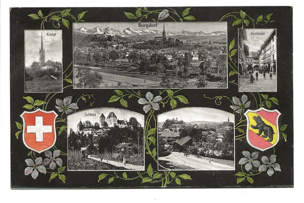 Burgdorf (BE) 5 Bilder - Wappen - 1911 (Gebraucht) in Engelburg für CHF 7.9 – mit Lieferung auf ...