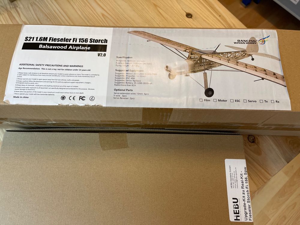 RC Fieseler Storch Modell-Bausatz (Neu und originalverpackt) in ...