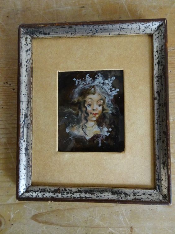 Miniatur Portrait Hinterglas Malerei | Kaufen auf Ricardo