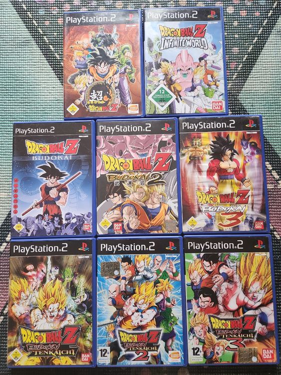 8 Dragonballz PS2-Sammlung, komplette DBZ-Kollektion für PS2 | Kaufen ...