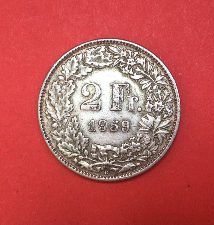 2 Franken Silber 1959 ss | Kaufen auf Ricardo