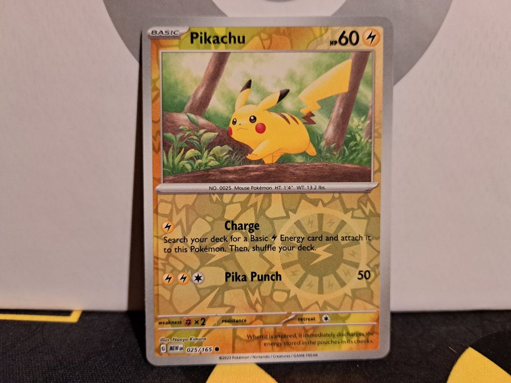 PIKACHU REVERSE HOLO 151 POKEMON KARTE 025/165 (Gebraucht) in Uerzlikon ...